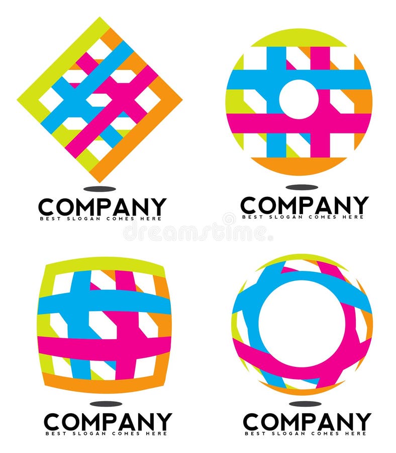 Company logo elements stock illustration. Illustration of design - 42454786
