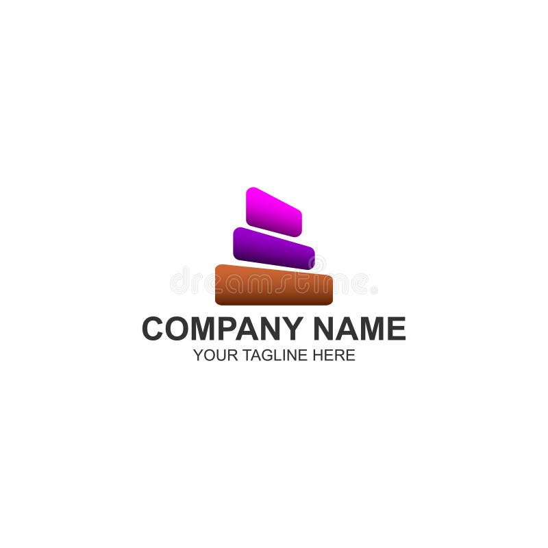 Company Logo Icon for Company Identity with Creative Illustration Stock ...