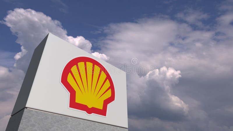 Shell Logo Editorial Illustrative on White Background Editorial Image ...