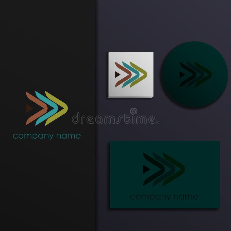 Company Logo Next Style Design Template with Business Card Elements ...