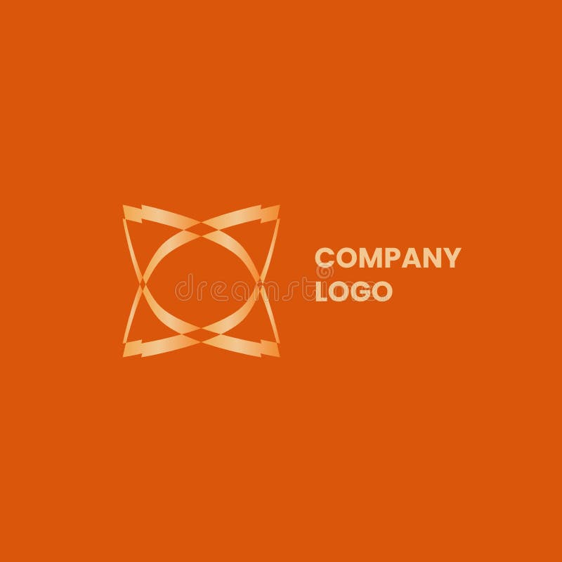 Company Logo Orange Technology Robo Stock Vector - Illustration of line ...