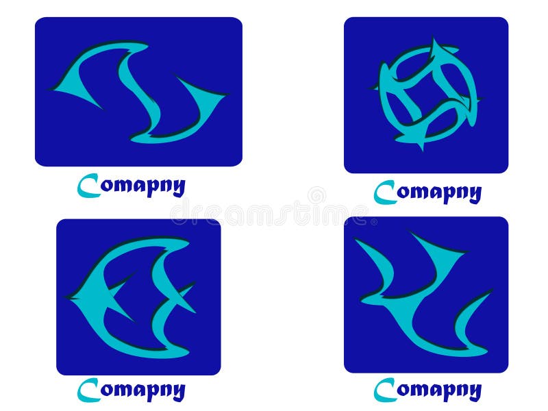 Company logo pack stock illustration. Illustration of logo - 8666364