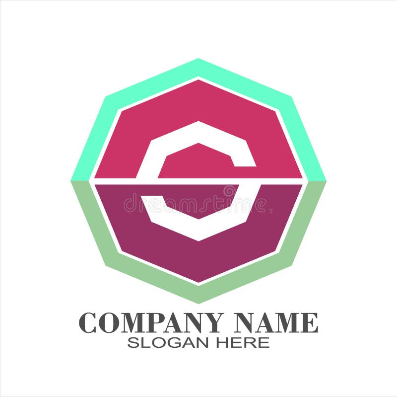 Company Logo S Initial with Creative Vector Illustration Stock Vector ...