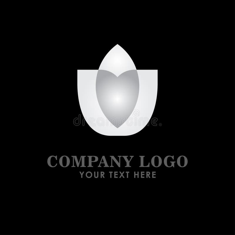 Company Logo Silver Vector Template Design Illustration Stock Vector ...