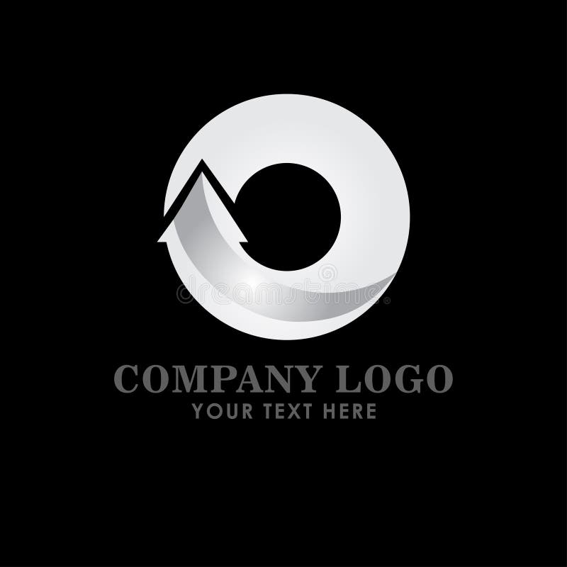 Company Logo Silver Vector Template Design Illustration Stock Vector ...