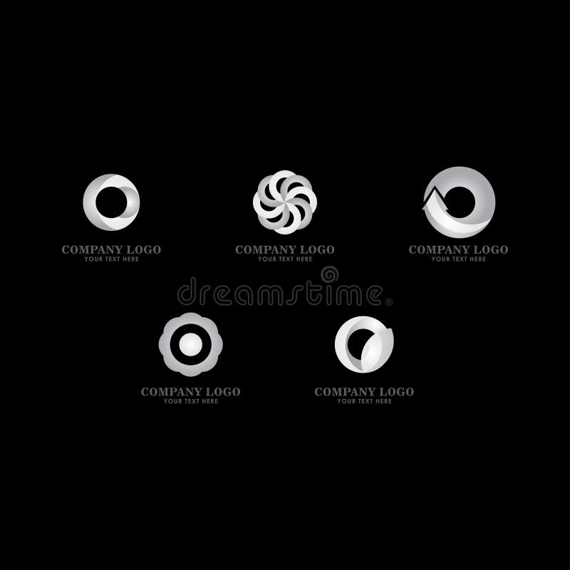 Company Logo Silver Vector Template Design Illustration Stock Vector ...
