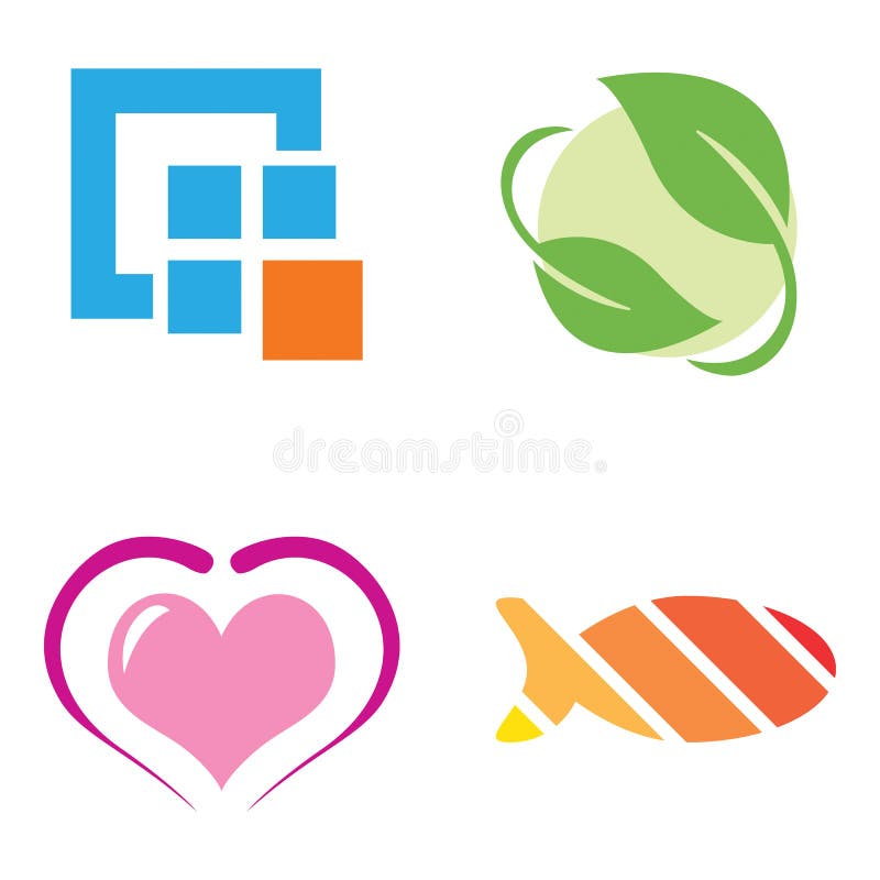 Company logos stock vector. Illustration of icon, collection - 4254830