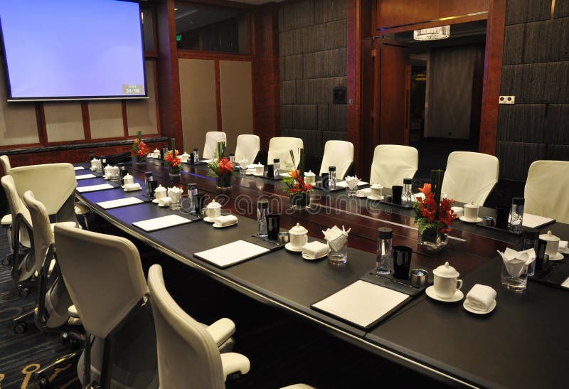 Company meeting room stock photo. Image of teamwork, chair - 21955426