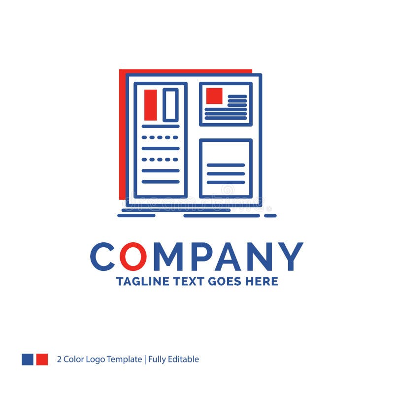 Company Name Logo Design for Design, Grid, Interface, Layout, Ui Stock ...