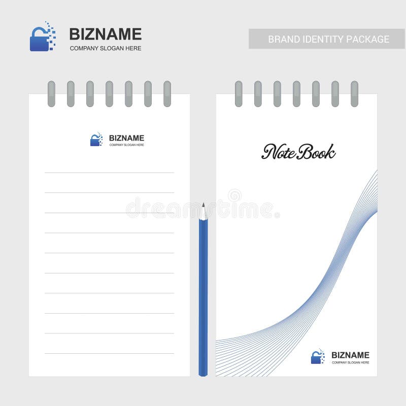 Company Notebook with a Unique Design Vector Stock Vector ...