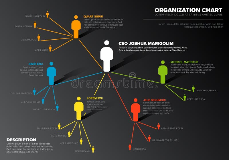 Company Organization Hierarchy Schema Diagram Template Stock Vector ... Company Organization Hierarchy Schema Diagram Template Stock Vector ...