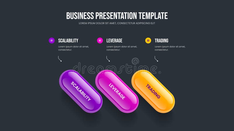 Company Plan 3 Element Infographic Slideshow Template Stock Vector - Illustration of element ...