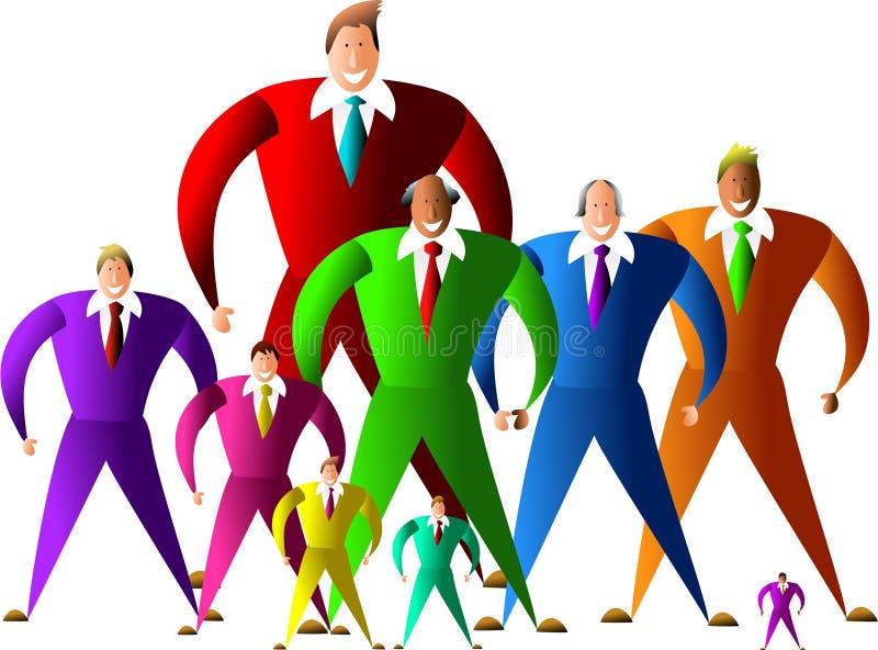 Company positions stock illustration. Illustration of professionals ...