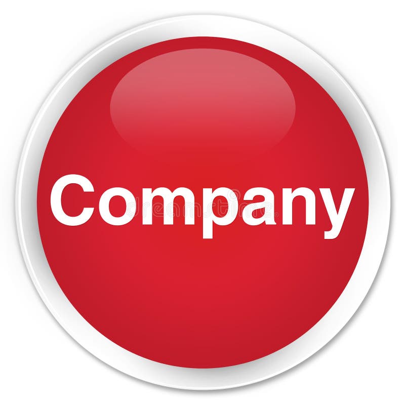 Company Premium Red Round Button Stock Illustration - Illustration of ...