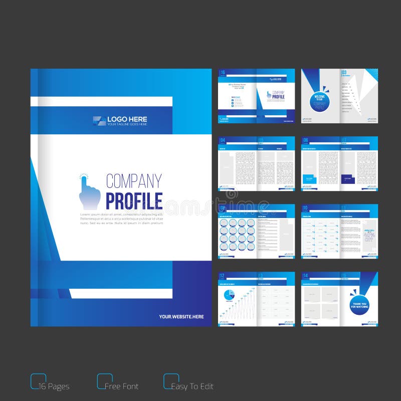 Company Profile Design for You and Any Use Stock Illustration ...