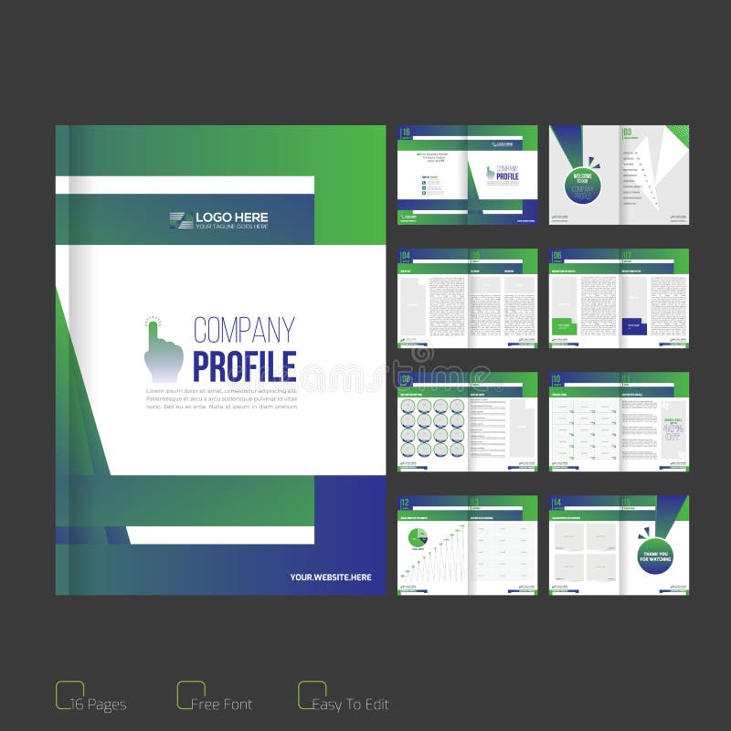 Company Profile Design for You and Any Use Stock Illustration ...