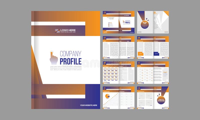 Company Profile Design for You and Any Use Stock Illustration ...