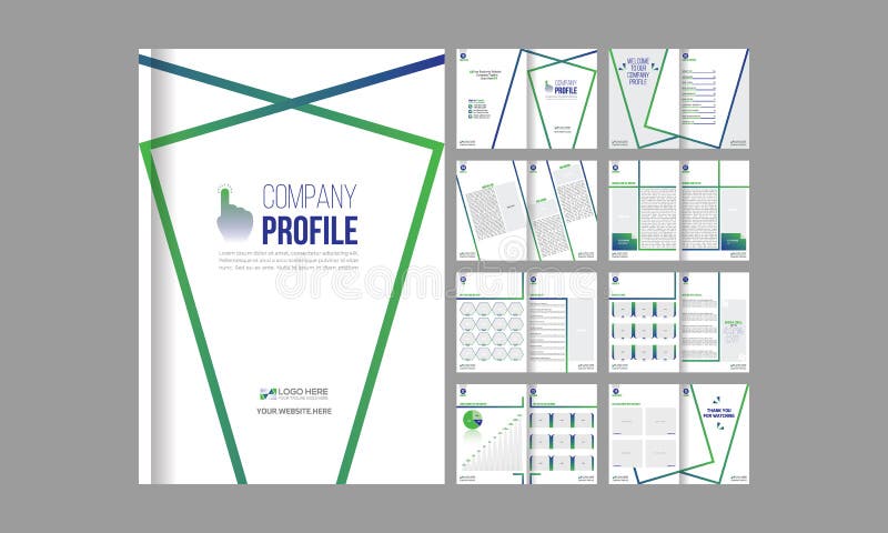 Company Profile Design for You and Any Use Stock Illustration ...