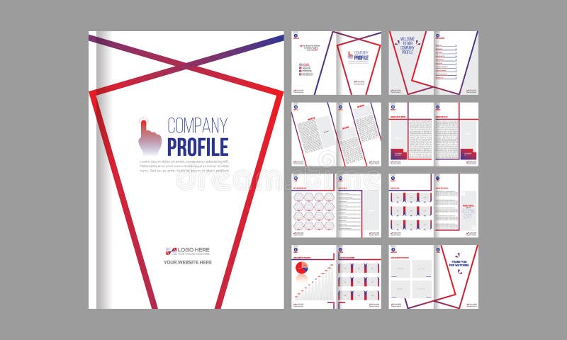 Company Profile Design for You and Any Use Stock Illustration ...
