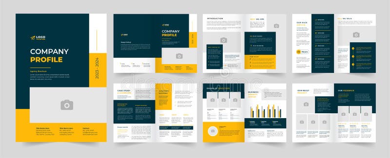 Company Profile Layout Profile Company Template Brochure Design Stock ...