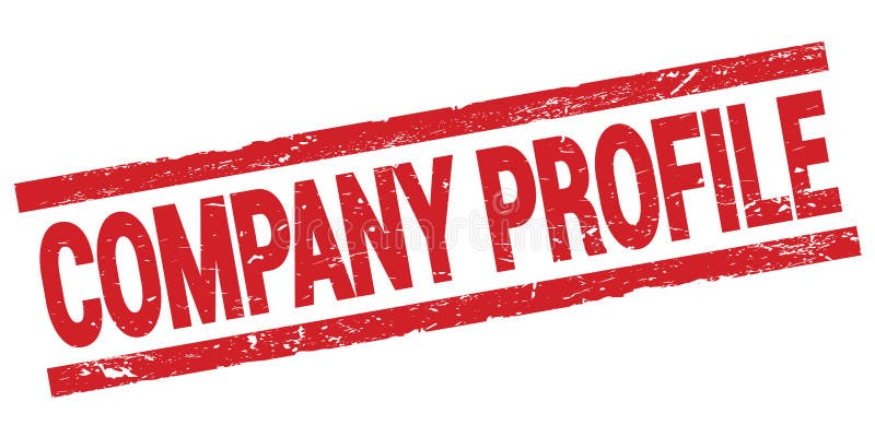COMPANY PROFILE Text on Red Rectangle Stamp Sign Stock Illustration ...