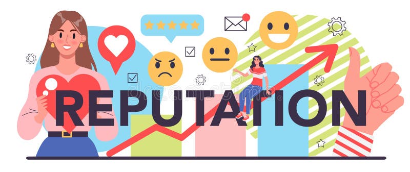 Company Reputation Web Banner or Landing Page. Building Relationship ...