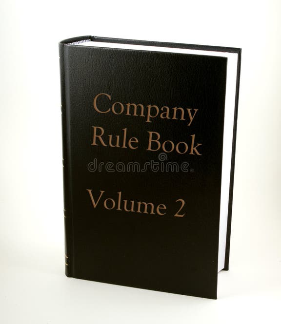 Company Rule Book stock image. Image of black, instruction - 22808319