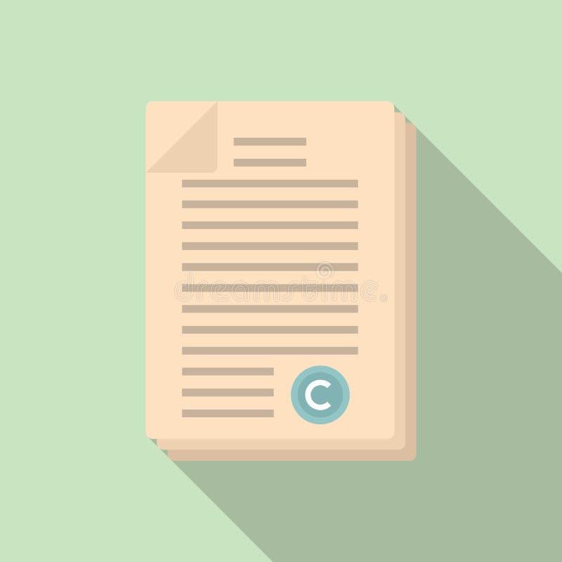 Company Standard Icon Flat Vector. Regulatory Iso Stock Vector ...