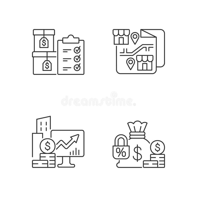 Franchising Linear Icons, Signs, Symbols Vector Line Illustration Set ... Franchising Linear Icons, Signs, Symbols Vector Line Illustration Set ...