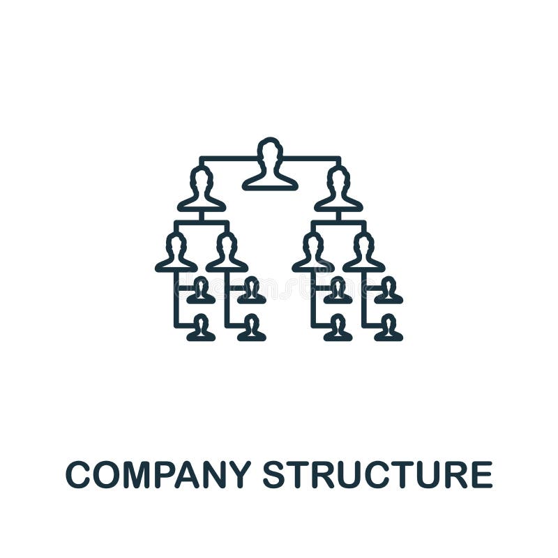 Organizational Structure Icon. Monochrome Simple Sign from Business ... Organizational Structure Icon. Monochrome Simple Sign from Business ...