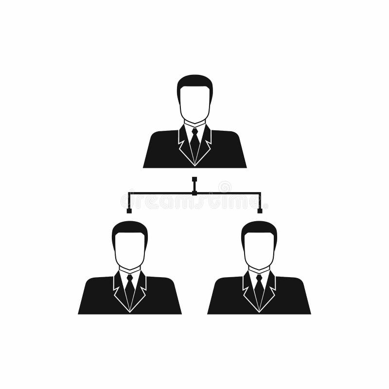 Company Structure Icon, Simple Style Stock Illustration - Illustration ...