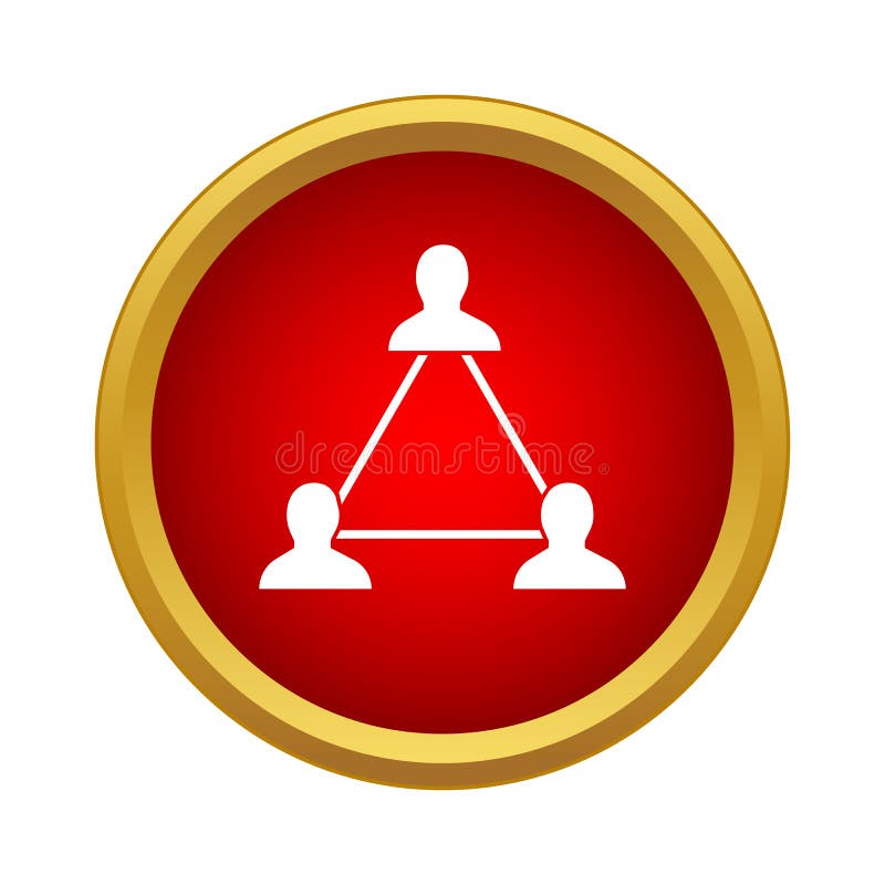 Company Structure Icon in Simple Style Stock Vector - Illustration of ...