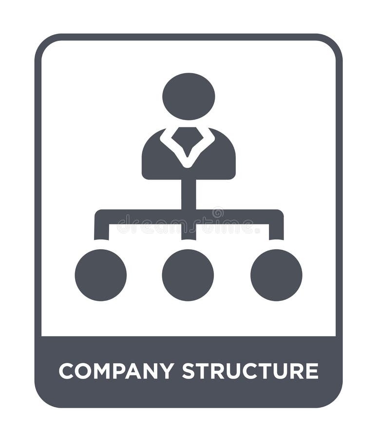 Company Structure Icon in Trendy Design Style. Company Structure Icon ...