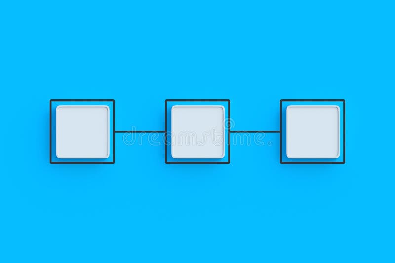 Company Structure. Scheme Made from Empty Buttons Stock Illustration ...