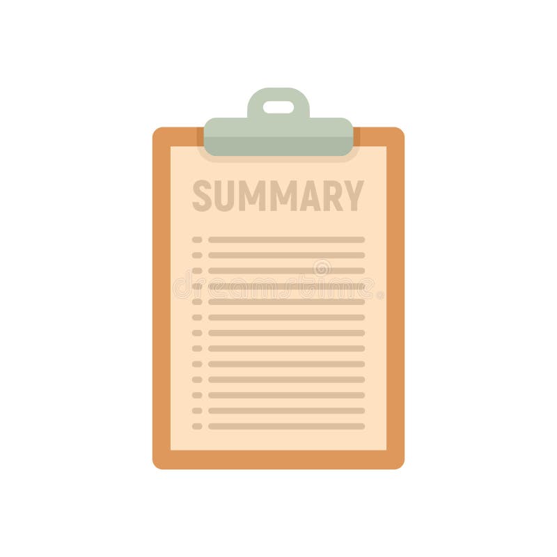 Summary Icon Vector from Management Collection. Thin Line Summary ...