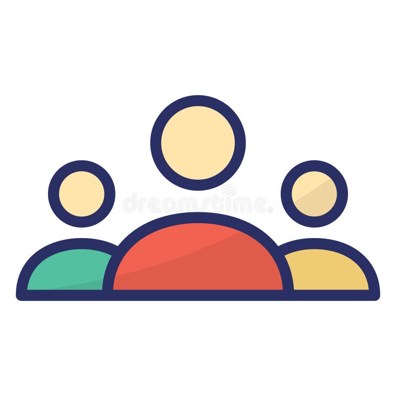 Company Team Isolated Isolated Vector Icon Easily Editable Easily ...
