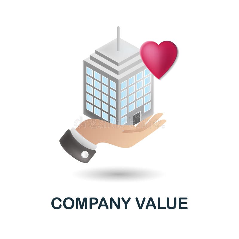 Company Value Icon. 3d Illustration from Company Value Collection Stock ...