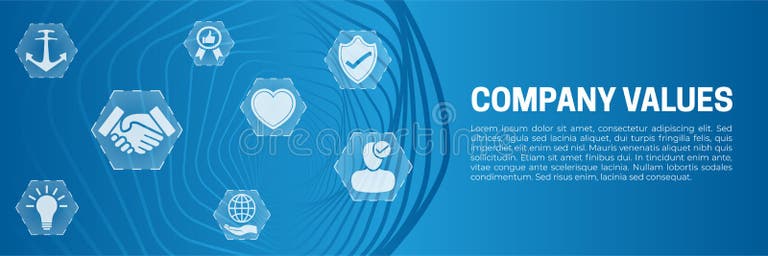 Company Values Abstract Modern Banner Background Vector Stock Vector ...