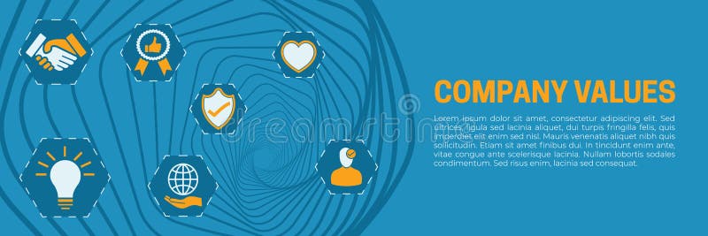 Company Values Abstract Modern Banner Background Vector Stock Vector ...