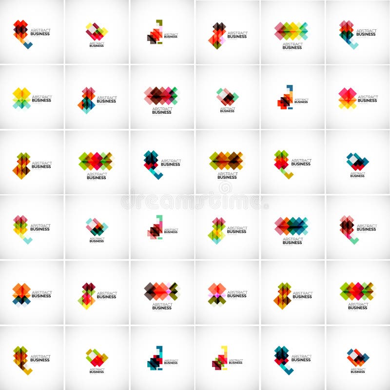 Company Vector Logo Branding Elements Stock Vector - Illustration of ...