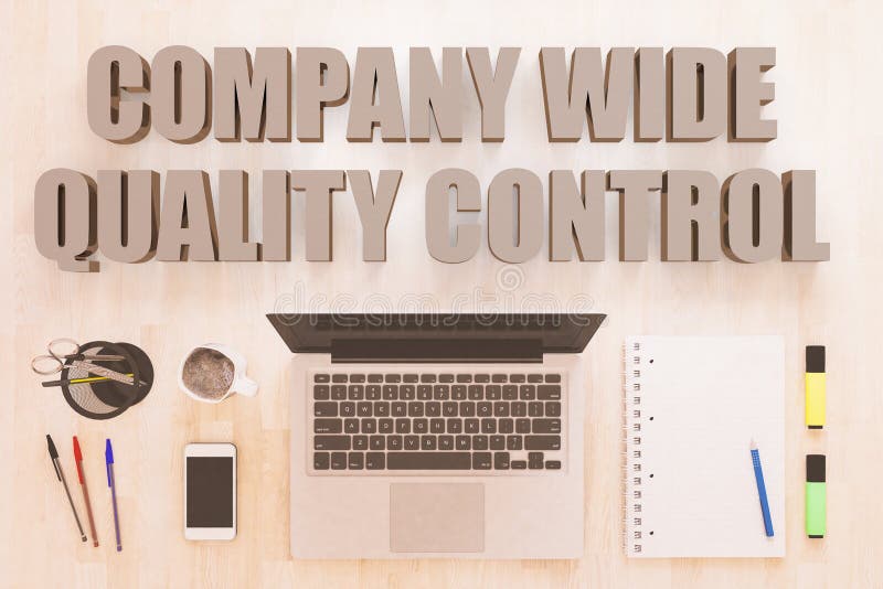Company Wide Quality Control Stock Illustration - Illustration of ...