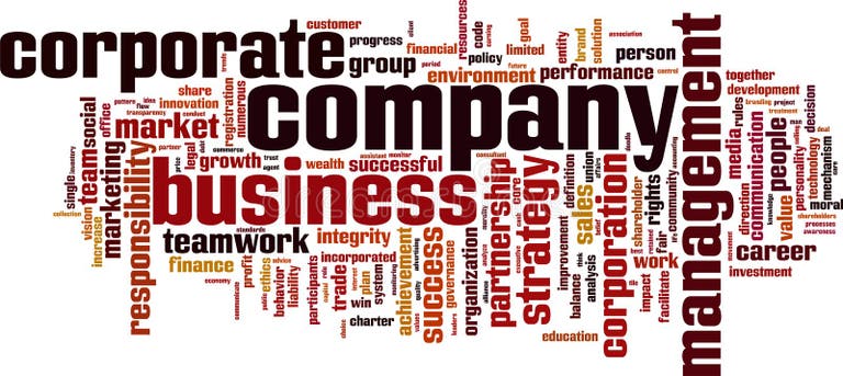 Company word cloud stock vector. Illustration of liability - 269565447