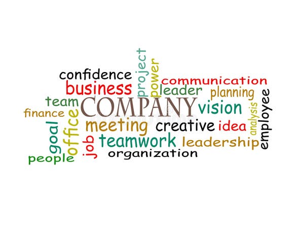 Company word cloud stock illustration. Illustration of background ...