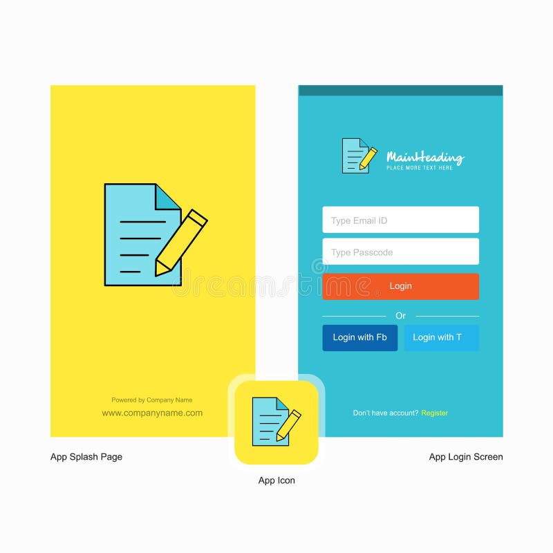 Write Document Logo Design with Business Card Template. Elegant ...