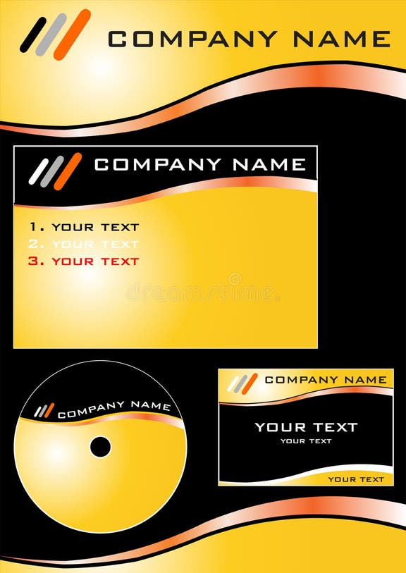 Company xtemplate 2.cdr stock vector. Illustration of envelope - 6420180