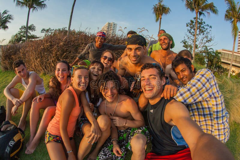 A Company of Young People from Different Countries Editorial Stock ...