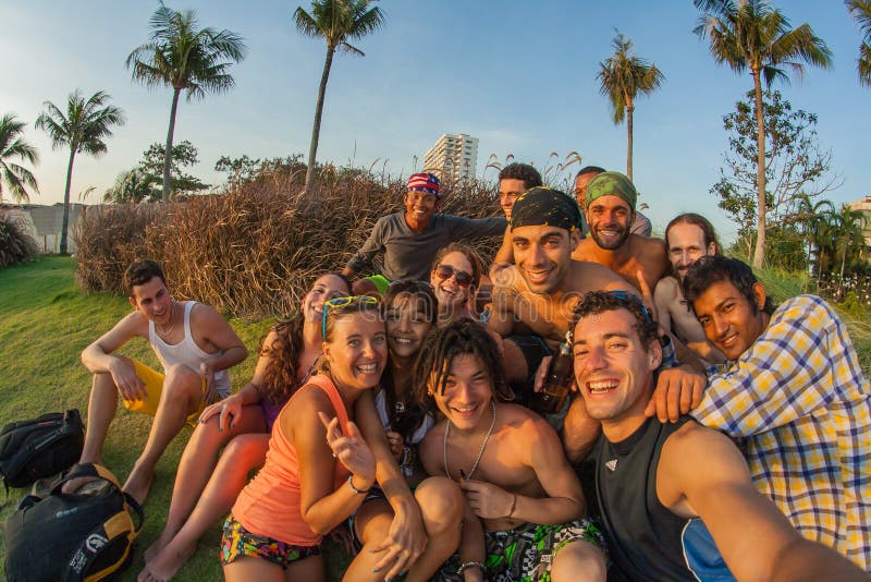 A Company of Young People from Different Countries Editorial ...