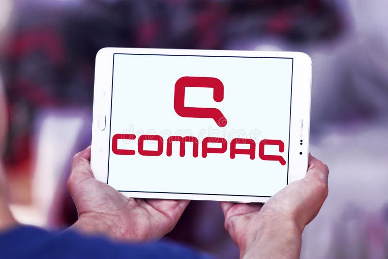 Compaq logo editorial photography. Image of icon, logos - 95554507