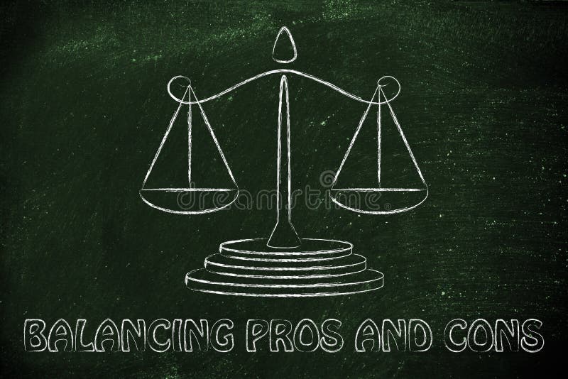 Comparando Pros - Y - Contra: Balanza De La Escuela Vieja Foto de ...