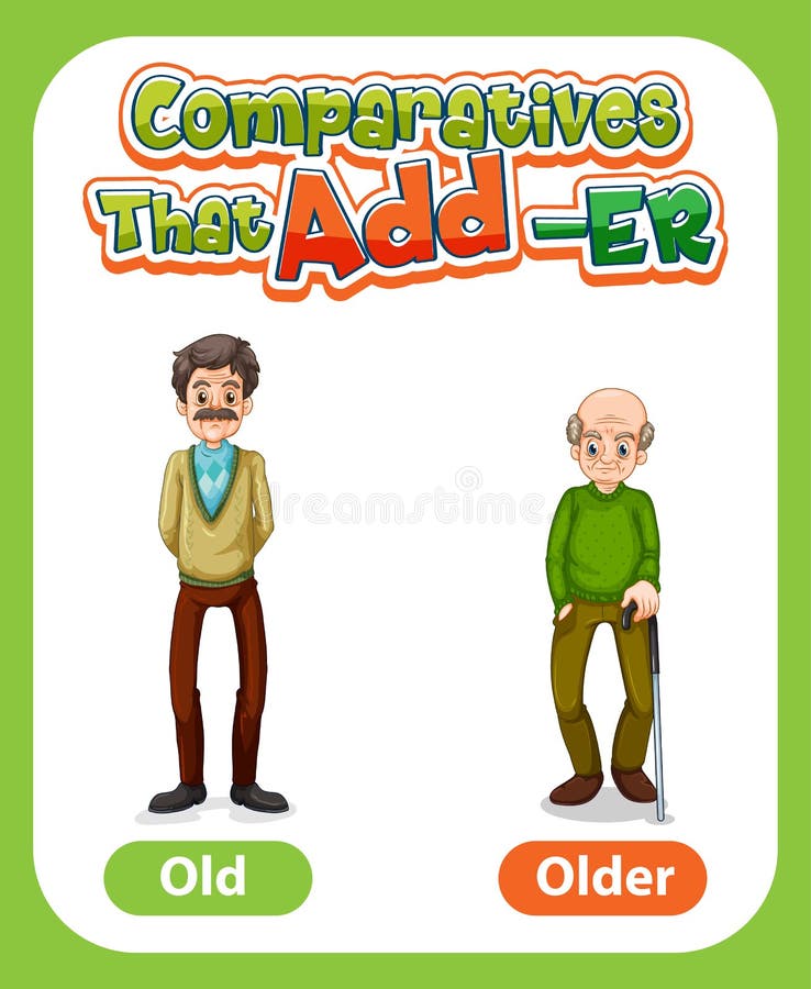 Comparative Adjectives Stock Illustrations – 455 Comparative Adjectives ...